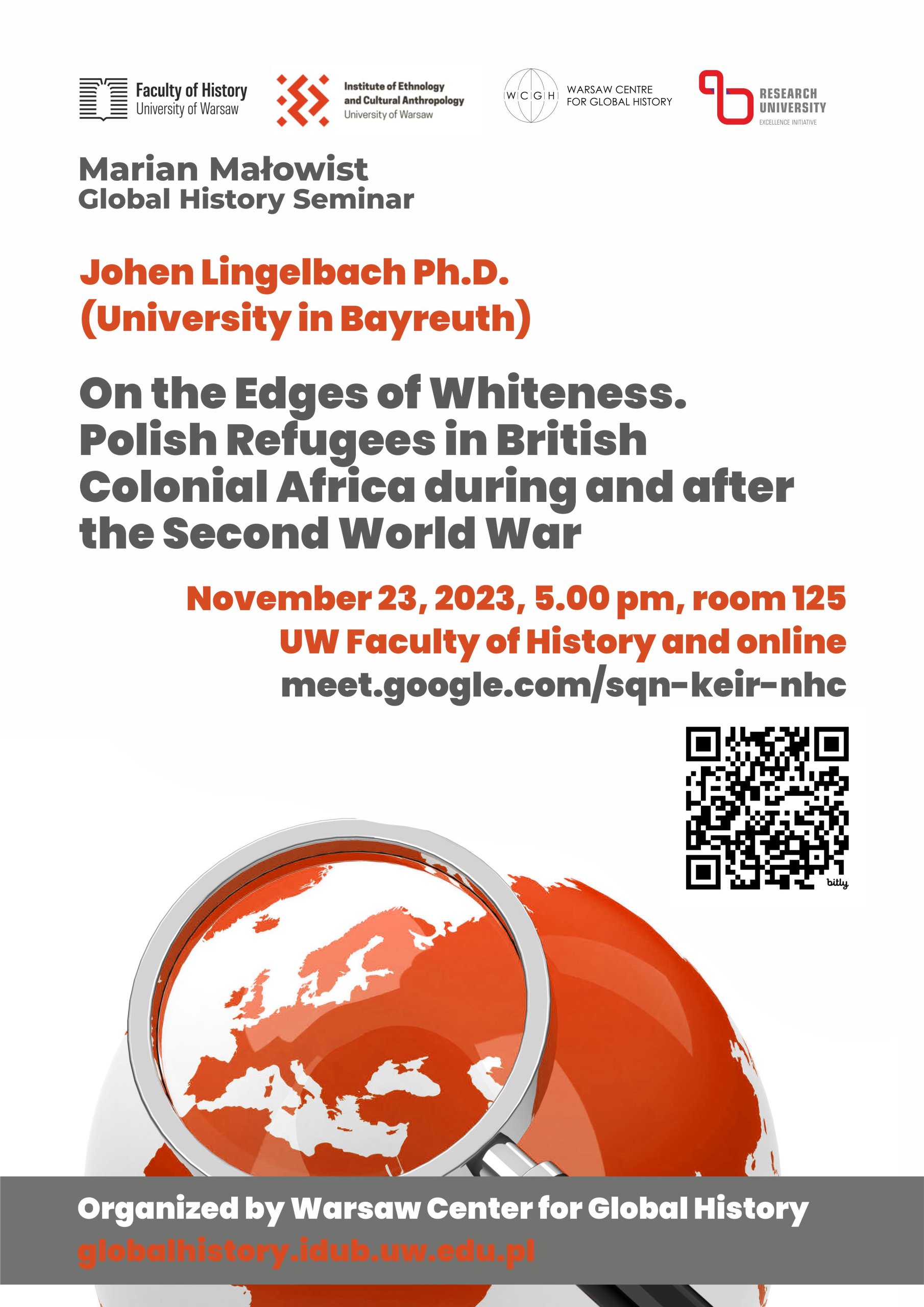 Marian Małowist Seminar - “On the Edges of Whiteness. Polish Refugees ...